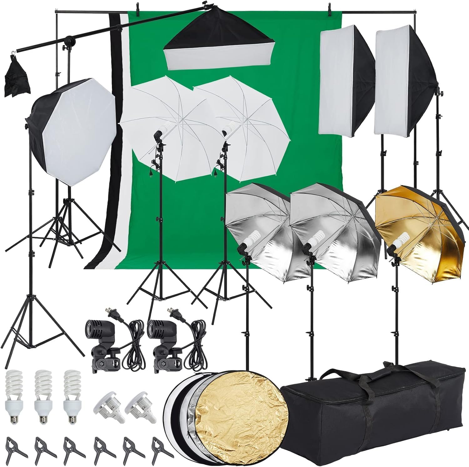 Amazon.com : LINCO Lincostore Photo Video Studio Light Kit AM169 ...