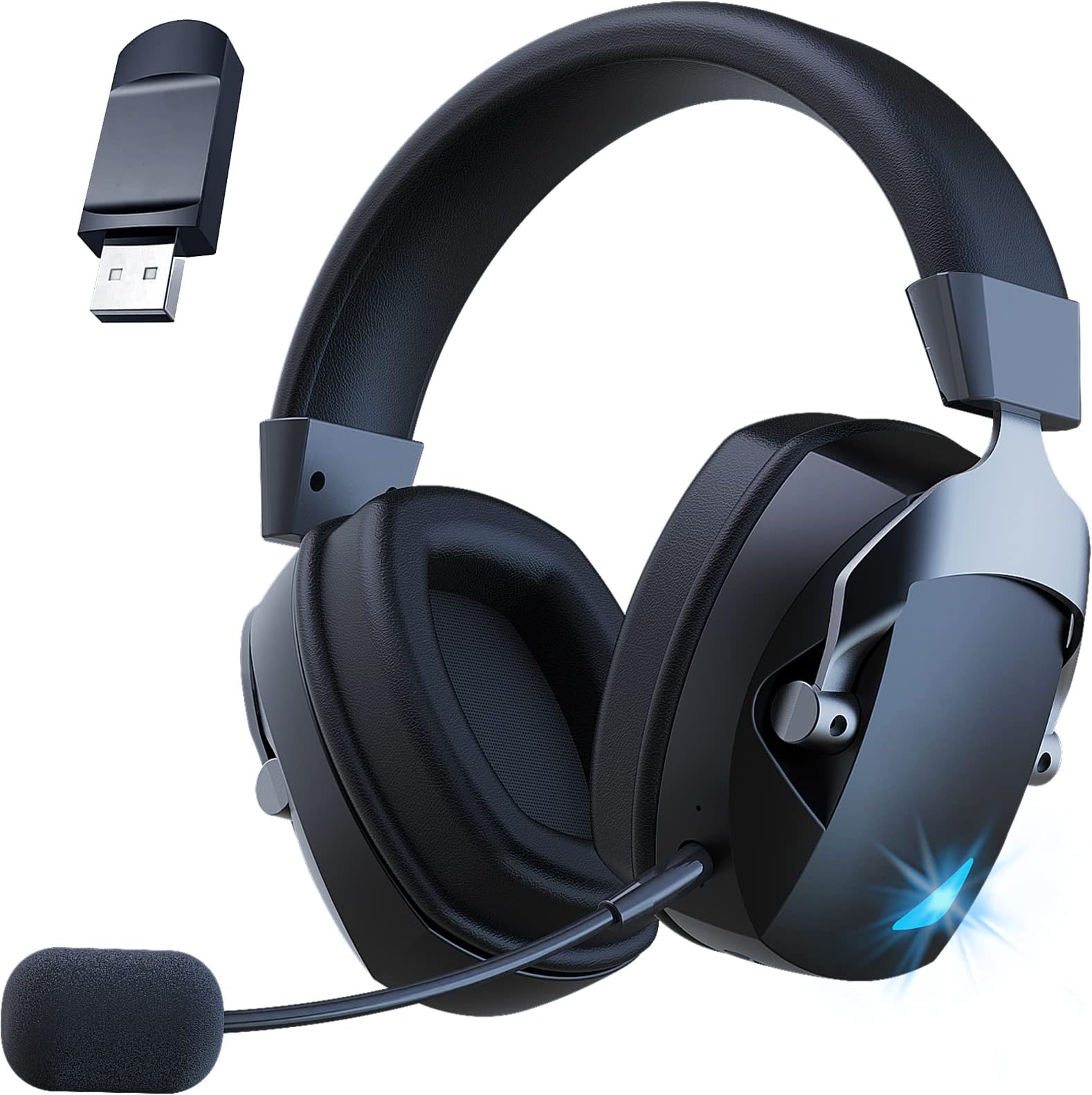 Amazon.com: Acinaci Wireless Gaming Headset, 2.4GHz USB Gaming ...