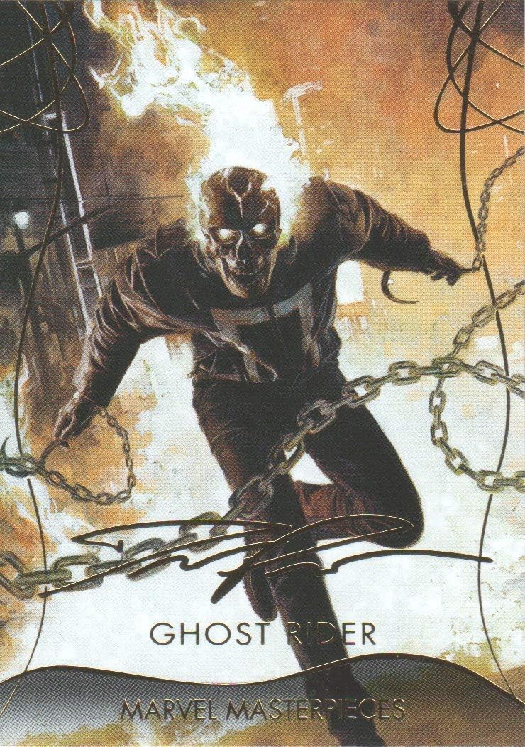 2020 Marvel Masterpieces Trading Card Gold Foil #30 Ghost Rider at ...
