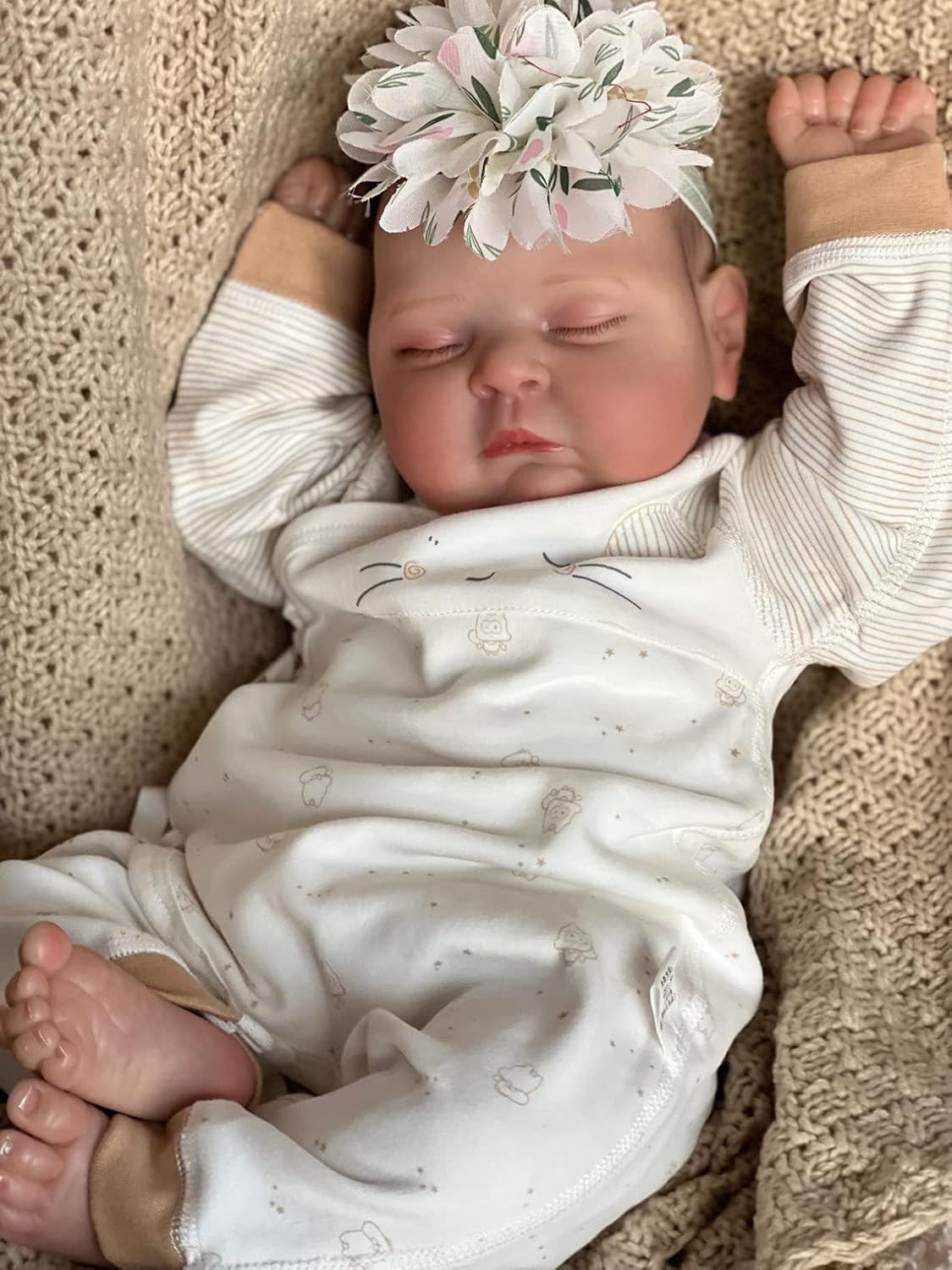 RXDOLL 20 Inch Reborn Baby Dolls Girls Silicone Vinyl Realistic Newborn ...