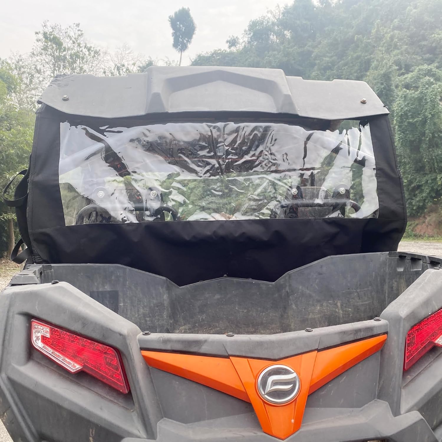 QYMOTO Zforce 500 800 Rear Windshield,PVC Soft Rear Window Fit for ...