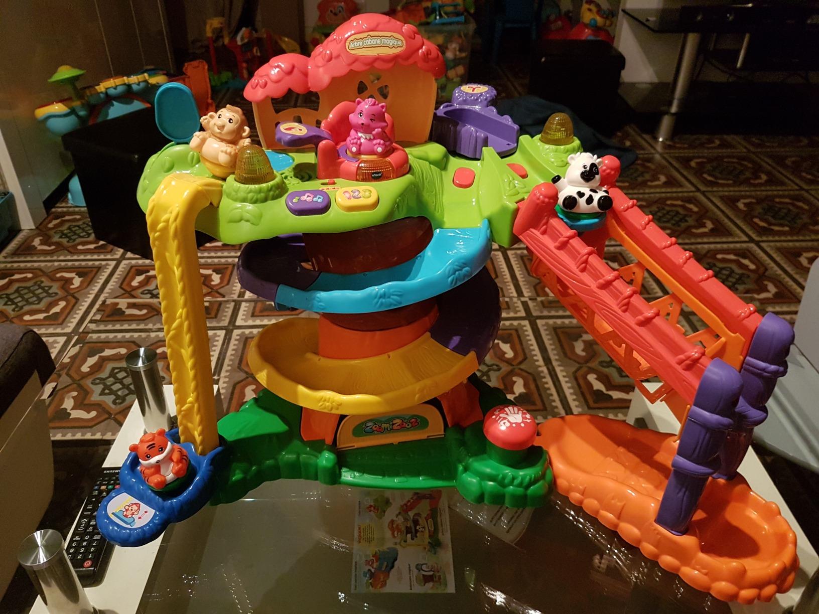VTech - Arbre Cabane Magique + 4 Animaux ZoomiZooz - Jouet Premier Age ...