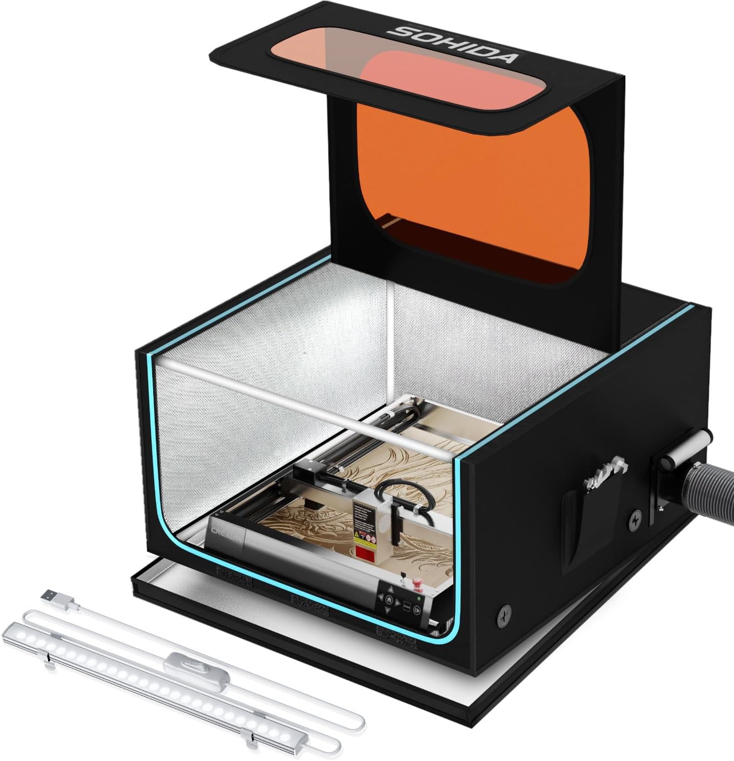 Amazon.com: Laser Engraver Enclosure with Removable Bottom Bracket ...