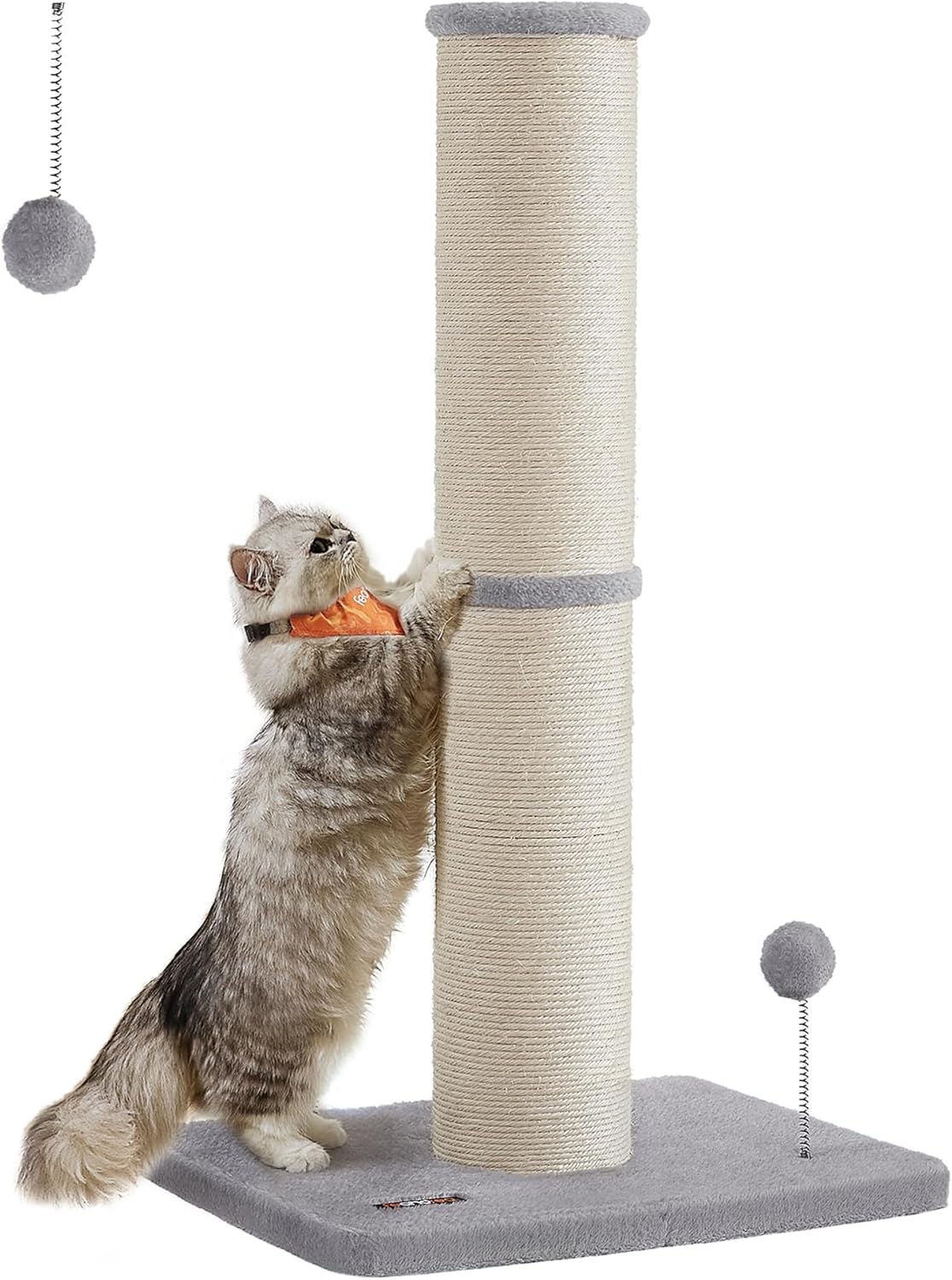 Feandrea Cat Scratching Post, 85 cm Tall Cat Scratcher for Medium and ...