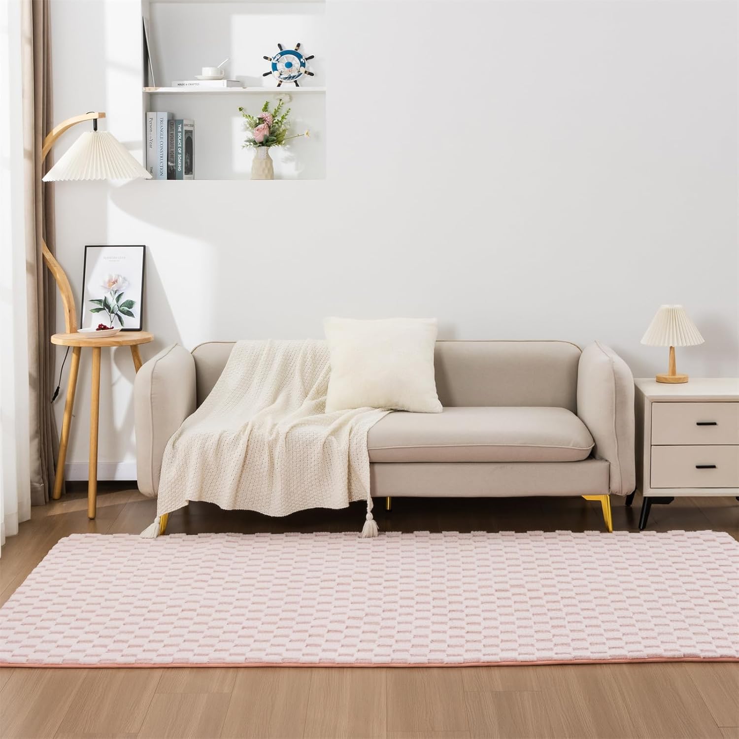 Amazon.com: Aimuan Checkered Print Area Rug Cute Checkerboard Rugs Soft ...