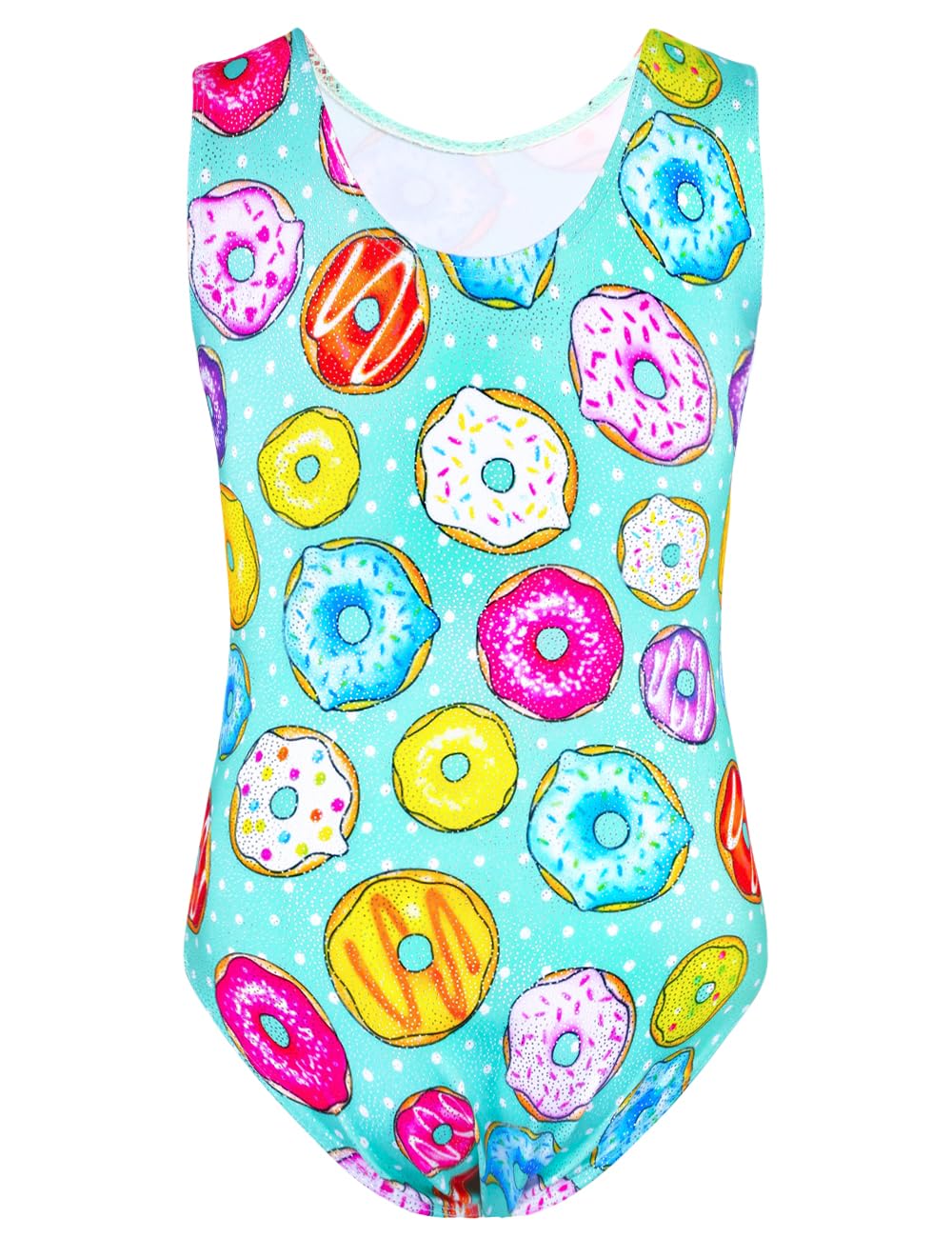 Snapklik.com : Gymnastics Leotards For Girls 2t 3t Sparkly Green Donuts ...