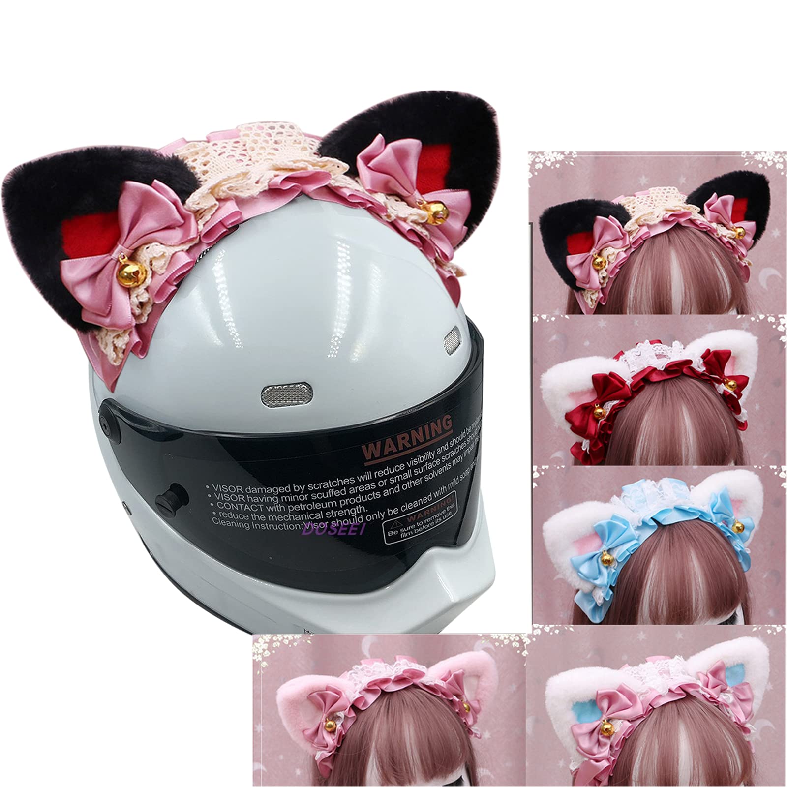 Snapklik.com : HHongJM Helmet Cat Ears Helmet Accessories Decoration ...