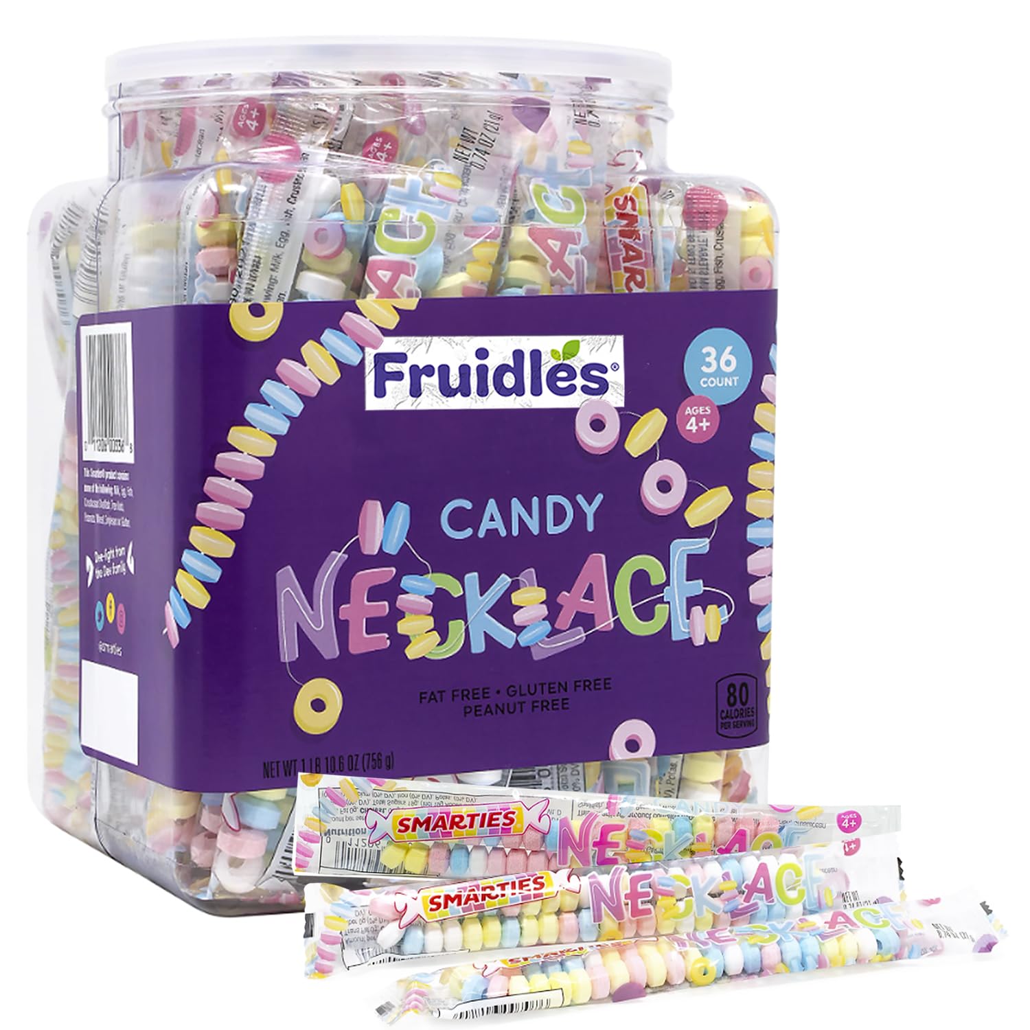 Amazon.com : Stretchable Necklace Candy, 36 Count Tub, Multicolor Fruit ...