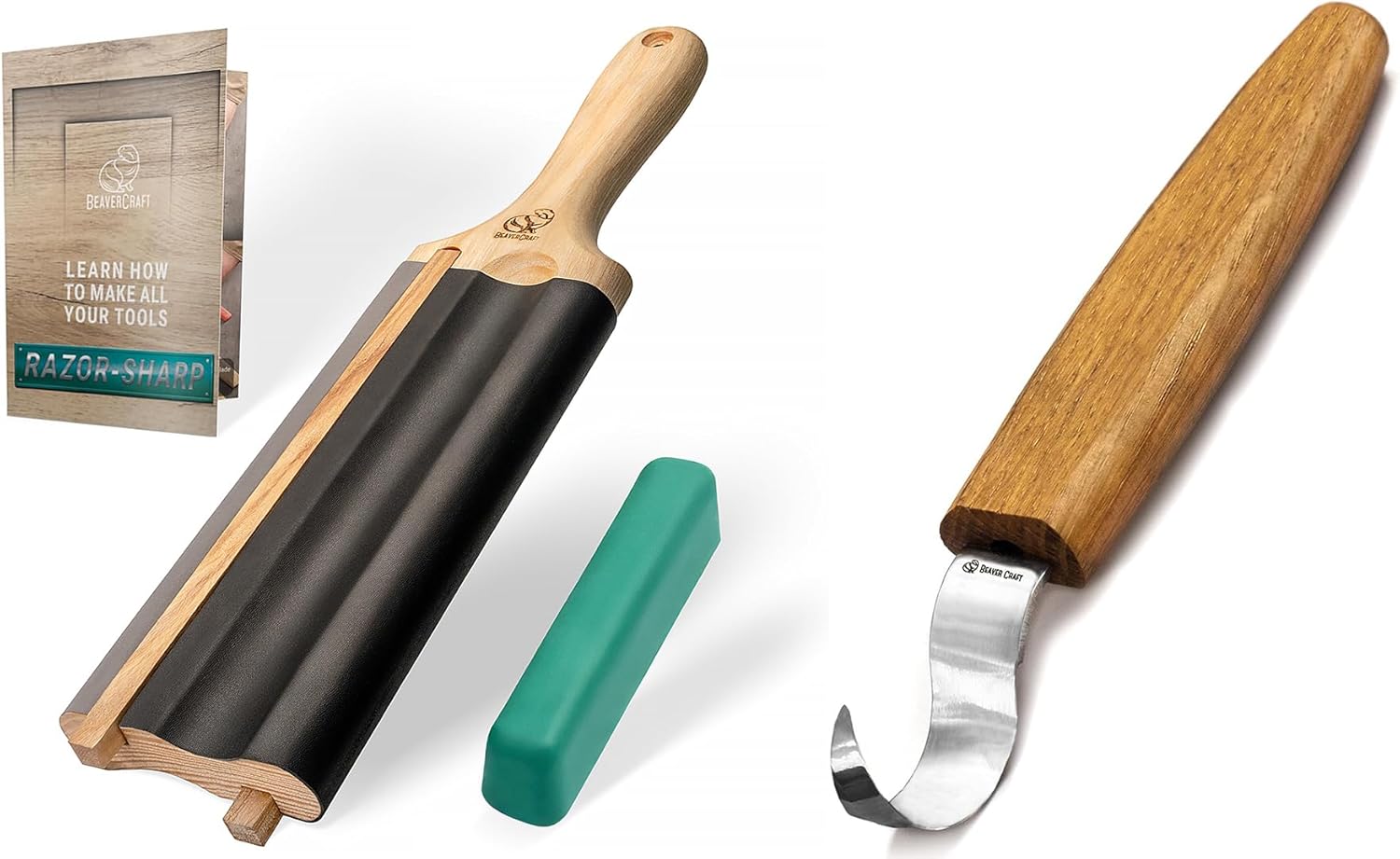 Amazon.com: BeaverCraft LS5P1 Wood Carving Strop SK1 for Carving Spoons ...