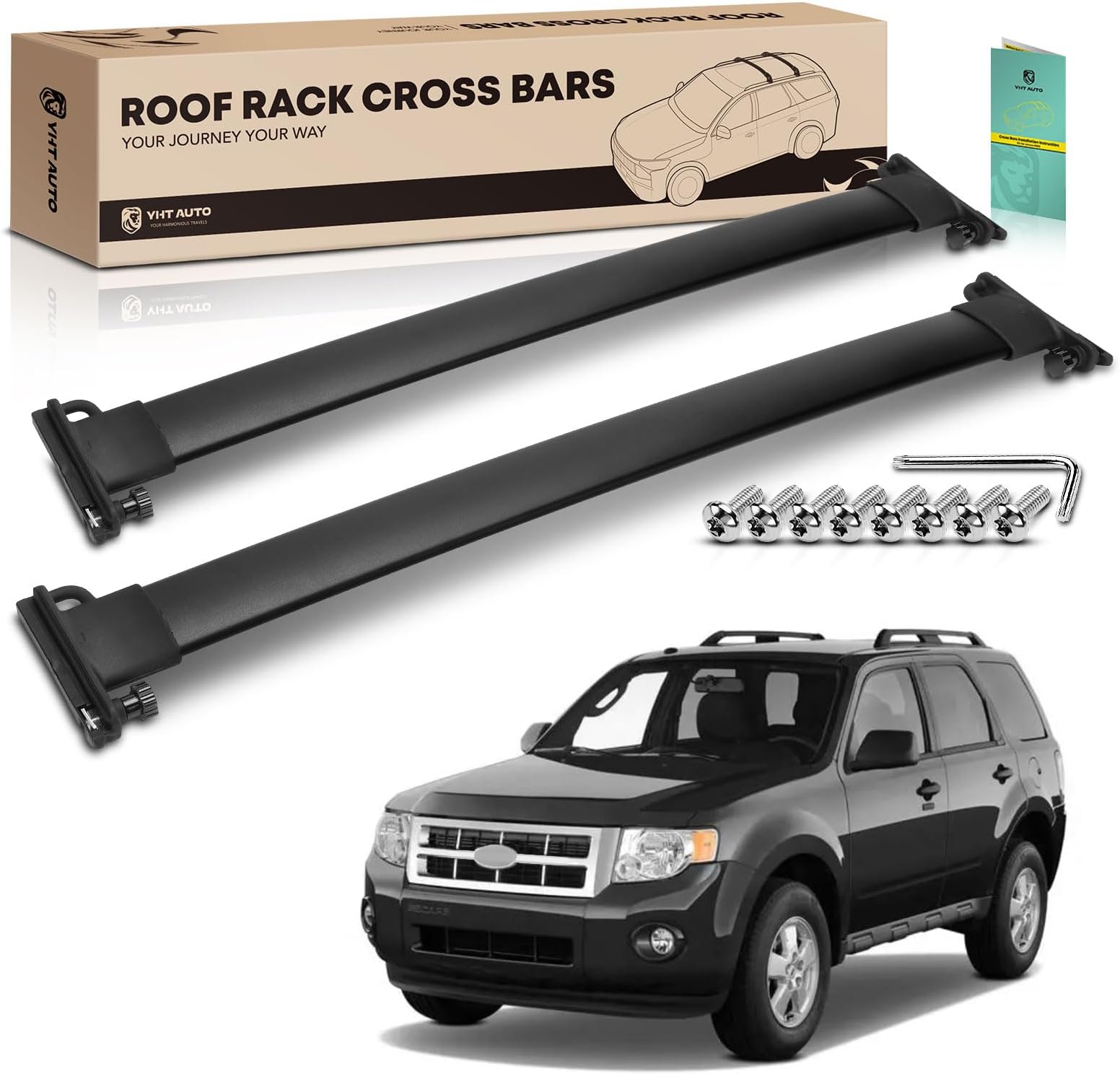 Amazon.com: INEEDUP Cross Bars Roof Rack Fit for Ford Escape 2008 2009 ...
