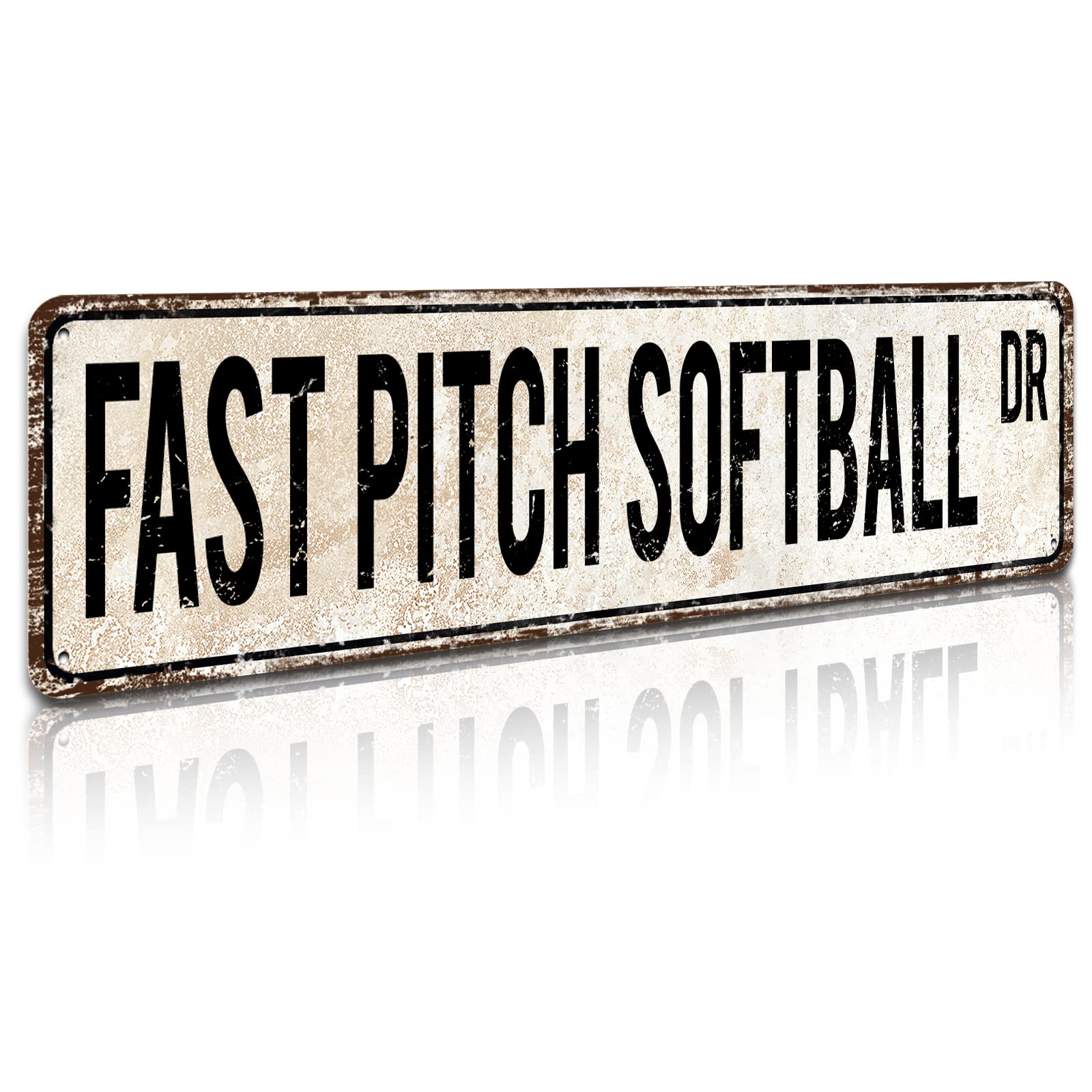 Amazon.com: SOYAVE Tin Signs Home Decoration Fast Pitch Softball Sign ...
