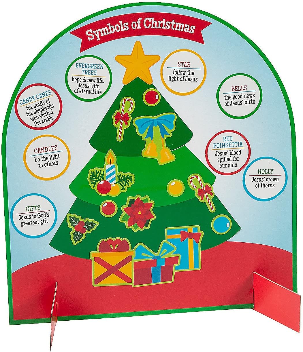 Amazon.com: Symbols of Christmas Stand-Up Stickers and Scenes - 7" x 7. ...