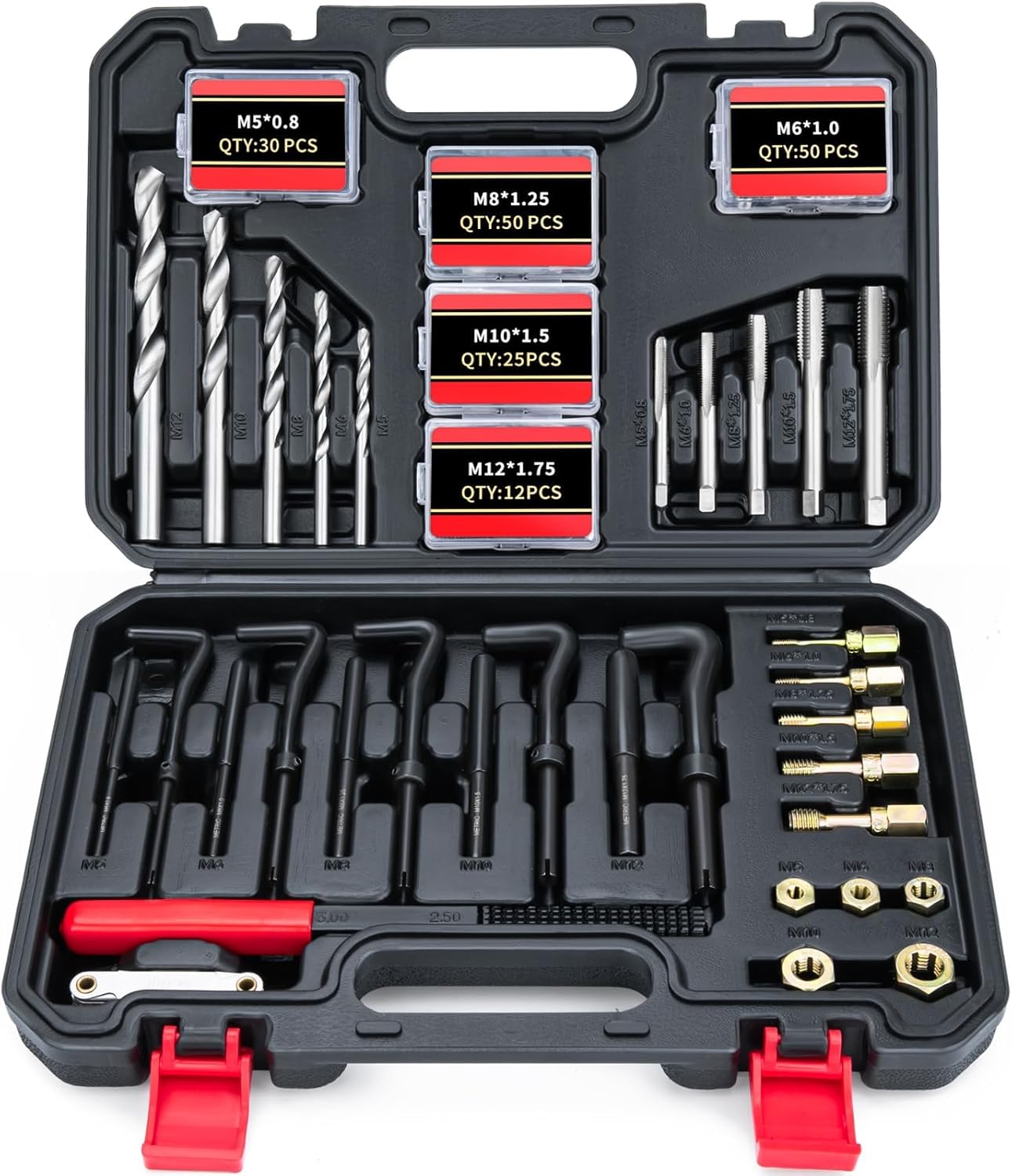 Amazon.com: AKM Metric Thread Chaser &Thread Repair Kit,HSS Drill ...