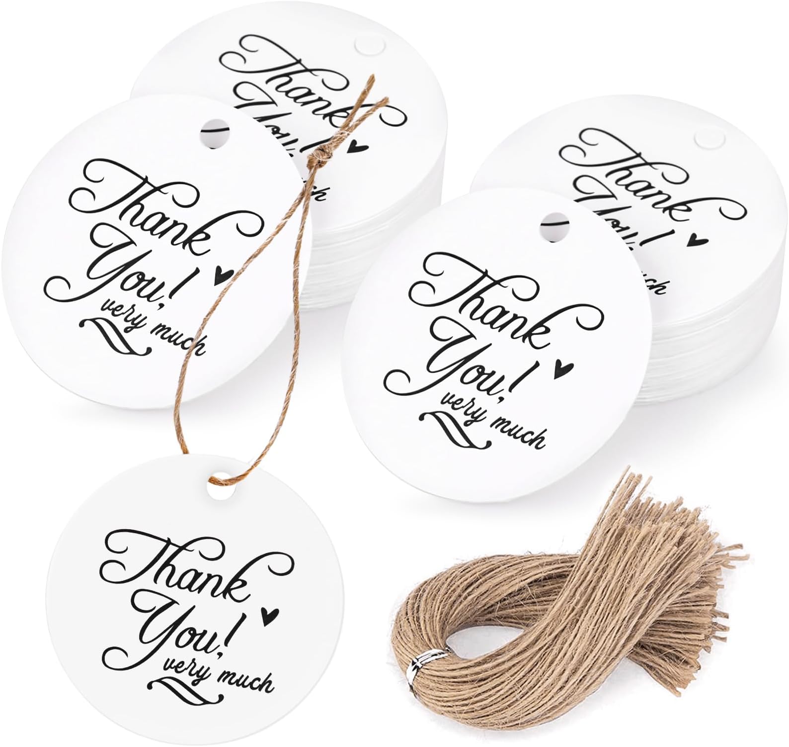 Amazon.com: Thank You for Celebrating with Us Tags, 100Pcs White Thank ...