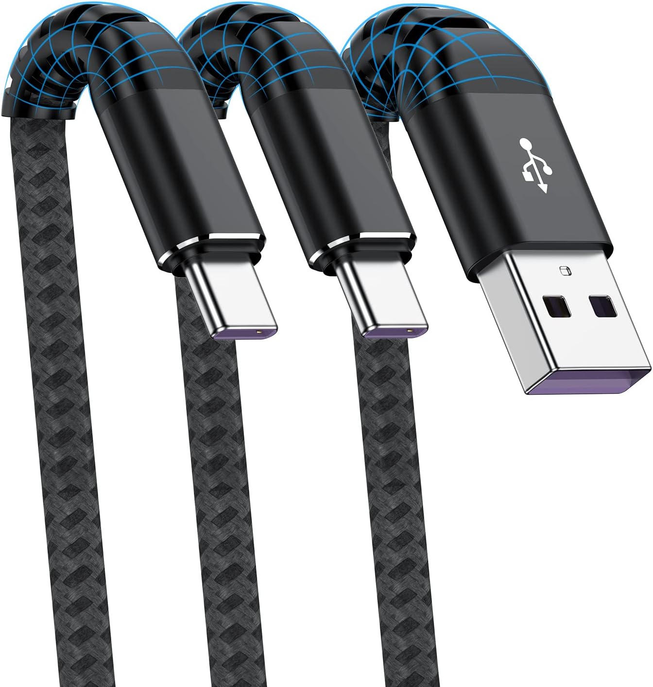 Amazon.com: Mkeke USB C Cable, Fast Charging USB Type C Cable,USB-A to ...
