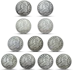 Amazon.com: U.S. Antique Silver Coins, 1807-1824 Draped Bust Dollar ...