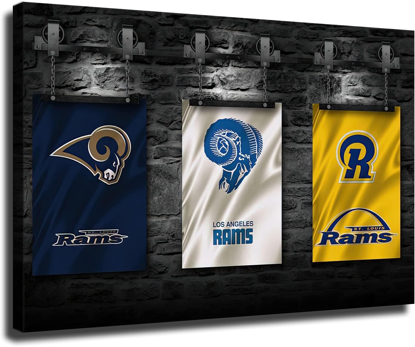 Amazon.com: Mimalartlei Los Angeles City Rams Football Poster American ...