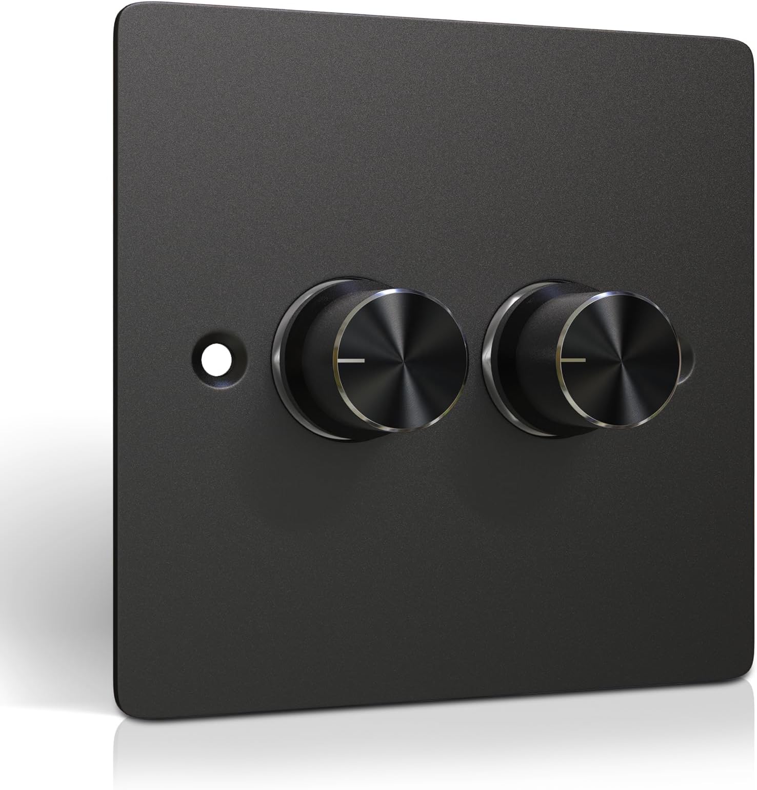 BG Electrical Double Dimmer Intelligent Light Switch, Black Nickel ...