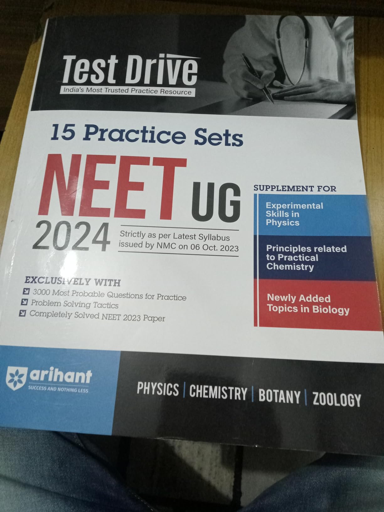 Buy Arihant Test Drive 15 Practice Sets For NEET UG 2024 | Latest NMC ...