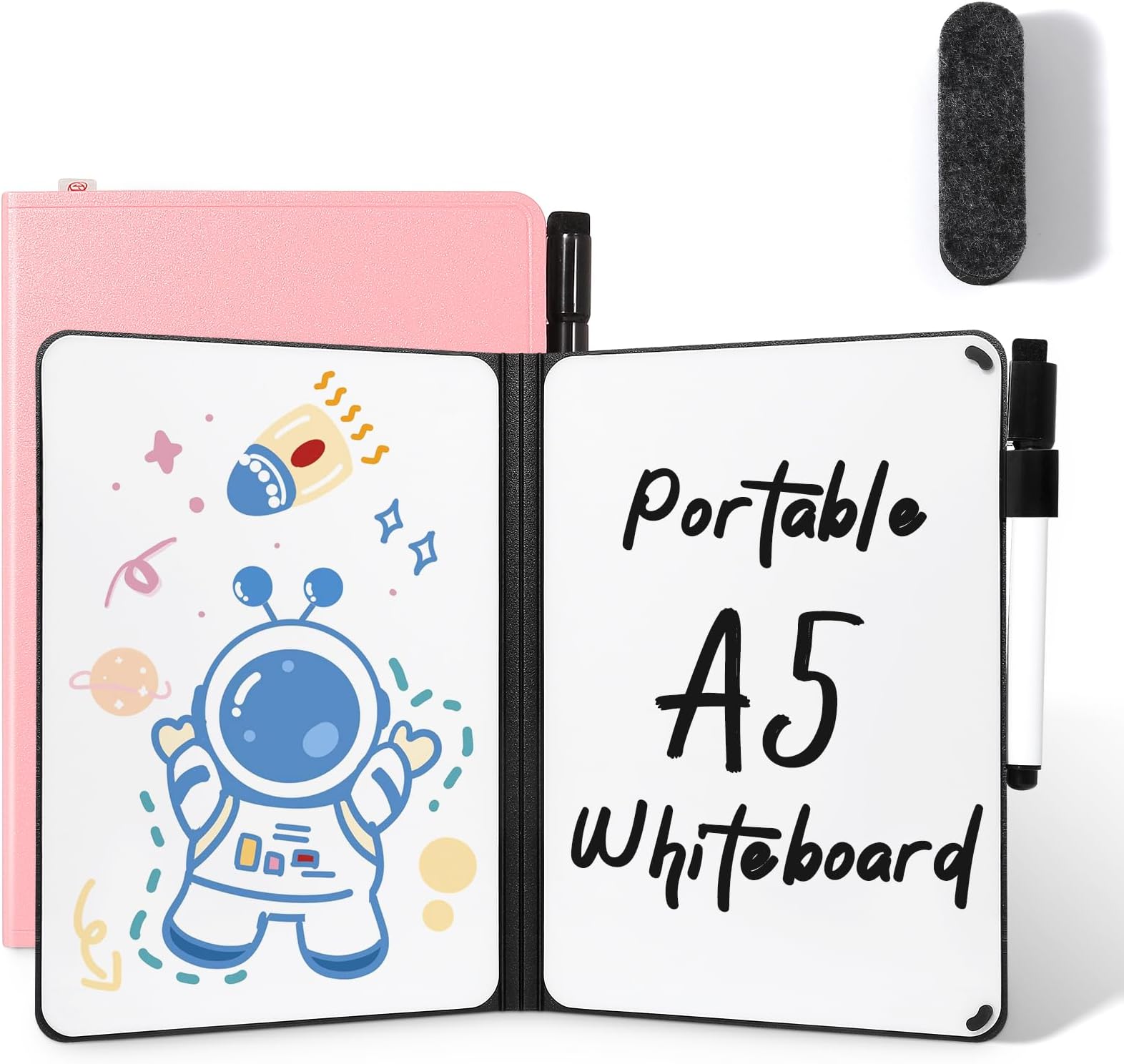 Amazon.com : AGM Portable White Board Dry Erase, Double Sided Folding ...