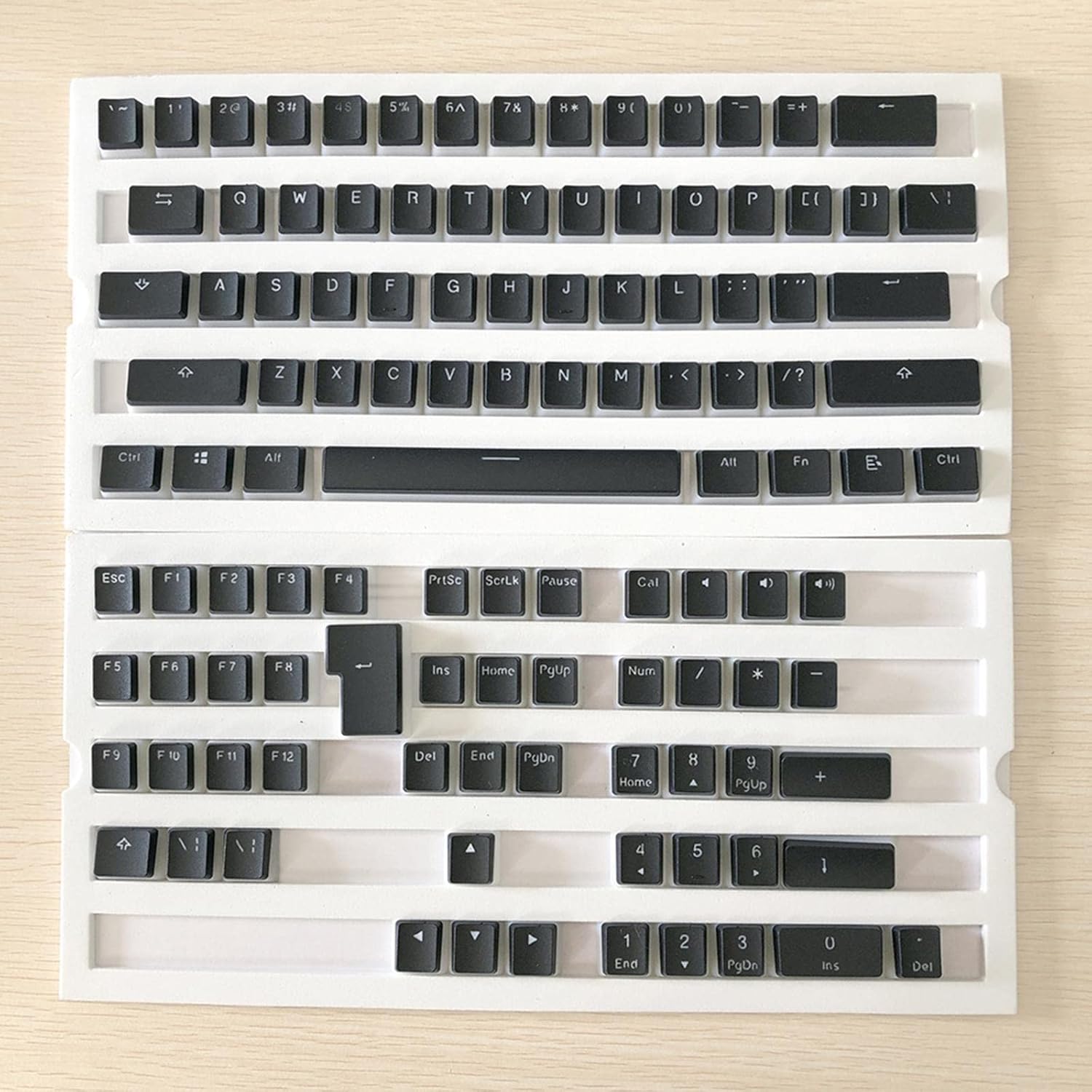 PBT Double Shot Pudding Keycaps 108 Keys Mechanical Keycaps Backlit Key ...