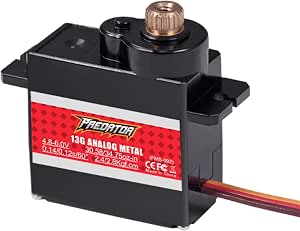 Amazon.com: Fms 13g Analog Metal Gear Servo POS FMMPAA026 Servos : Toys ...