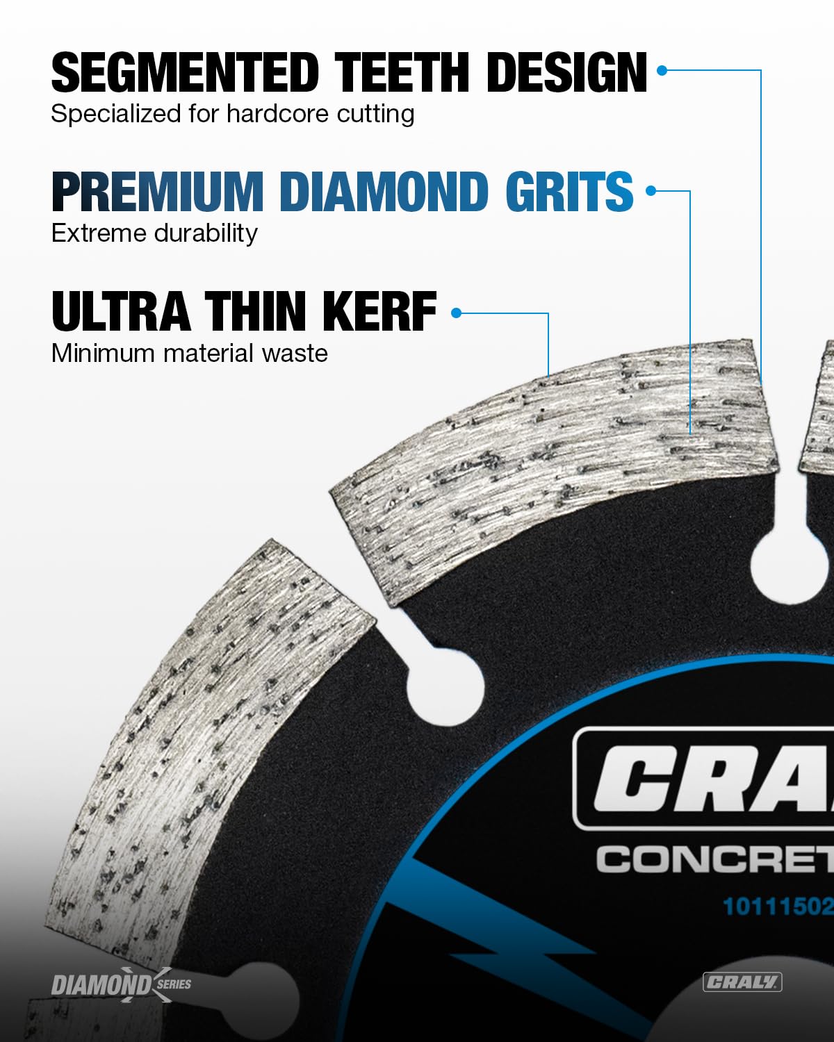 Snapklik.com : 4-1/2 Inch Super Thin Segmented Diamond Blade, 7/8 In ...