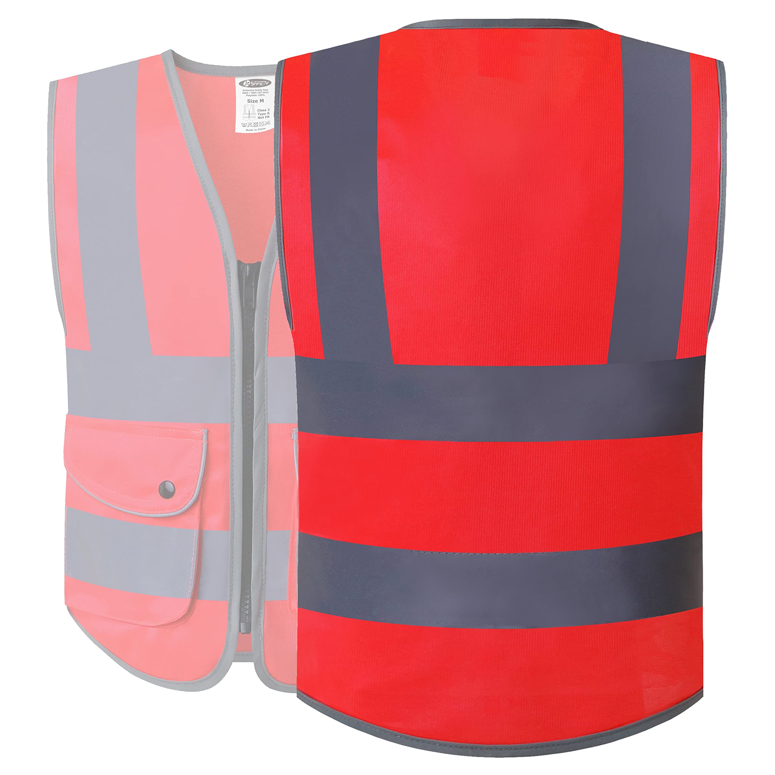 Snapklik.com : JKSafety High Visibility Zipper Front Kids Safety Vest