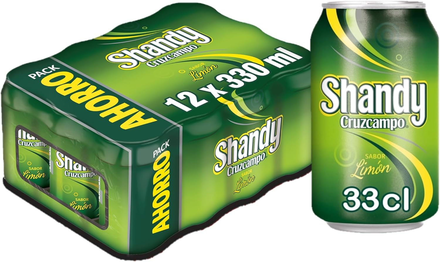 Cruzcampo Shandy Cerveza Limón Pack Lata, 12 x 33cl : Amazon.es ...