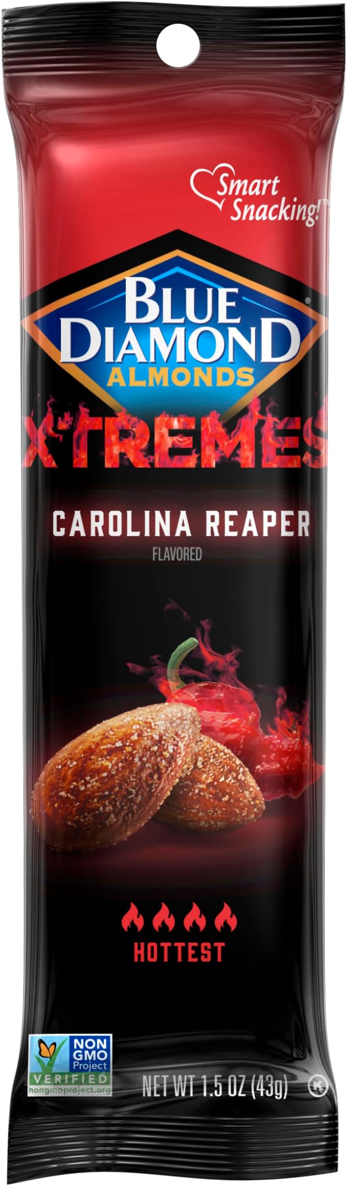 Amazon.com : Blue Diamond Almonds, XTREMES Carolina Reaper Spicy Snack ...
