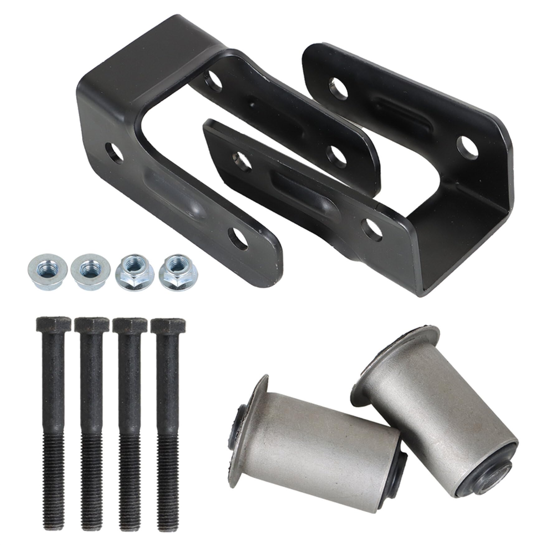 Amazon.com: WFLNHB Pair Rear Leaf Spring Shackle Kit Replacement for ...