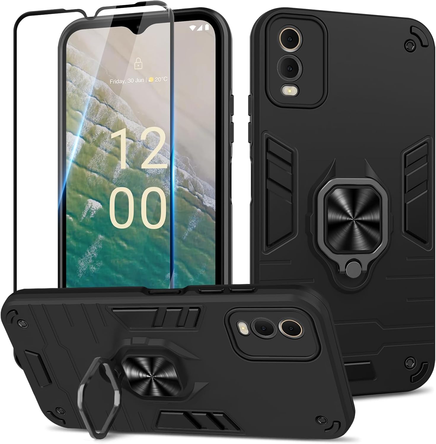 Btstring Case for Nokia C32 and Screen Protector Tempered Glass ...