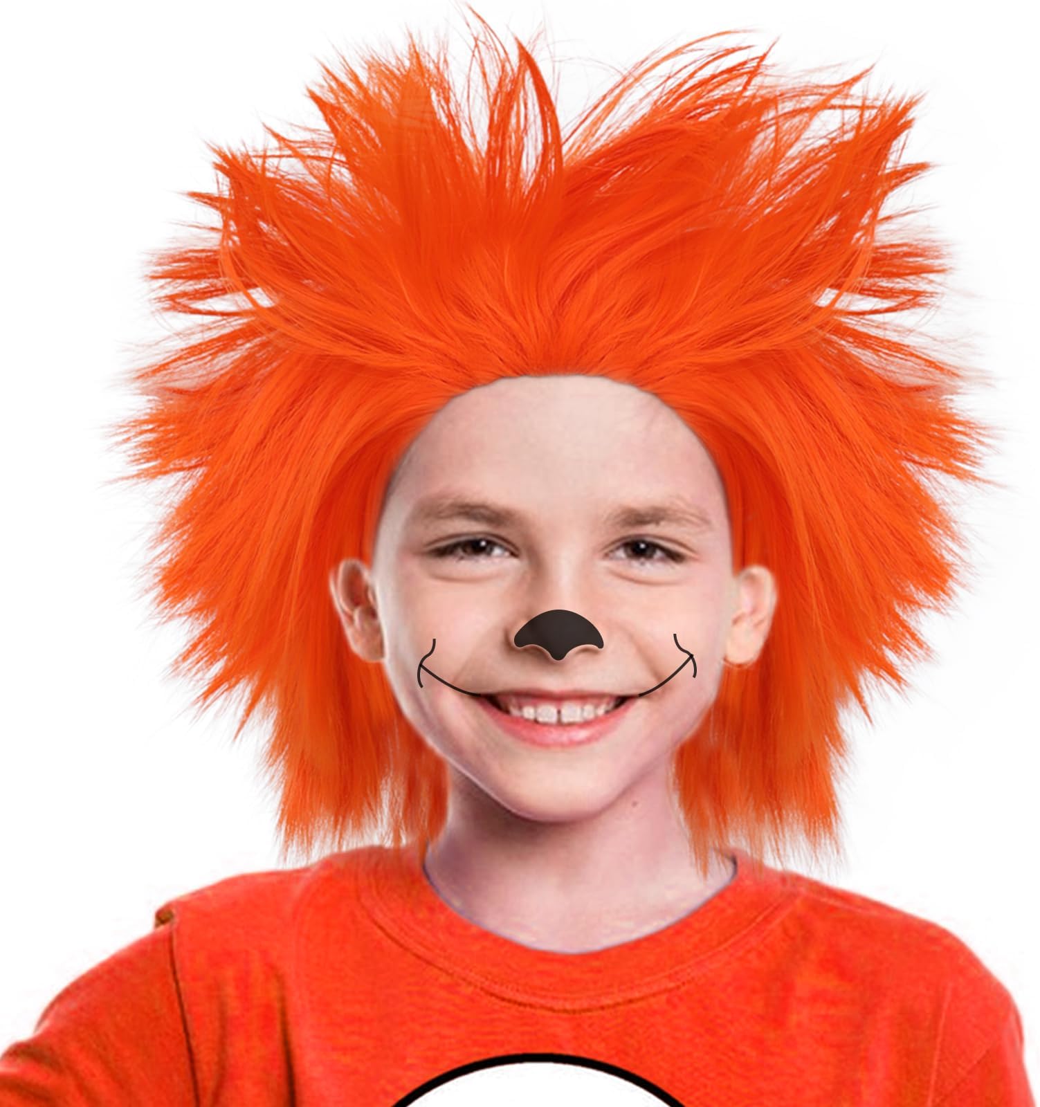 Amazon.com: Anogol Hair Cap+ Blue Crazy Wig, Unique Spiky and Funny Wig ...