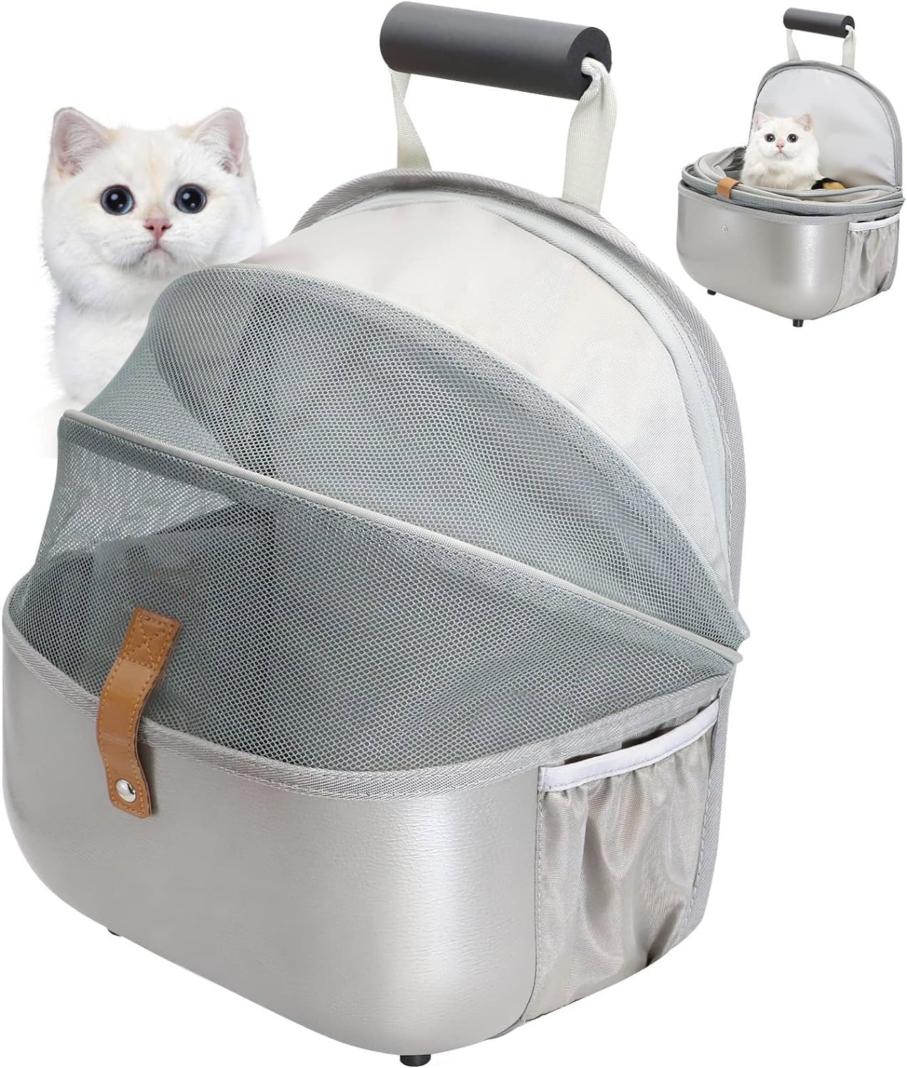 Earwig Cat Backpack Carrier Capsule Mesh Backpack Trolley Bag Capsule ...