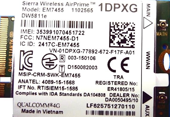 Amazon.com: Sierra Wireless Airprime EM7455 Module: LTE Cat 6, USB ...