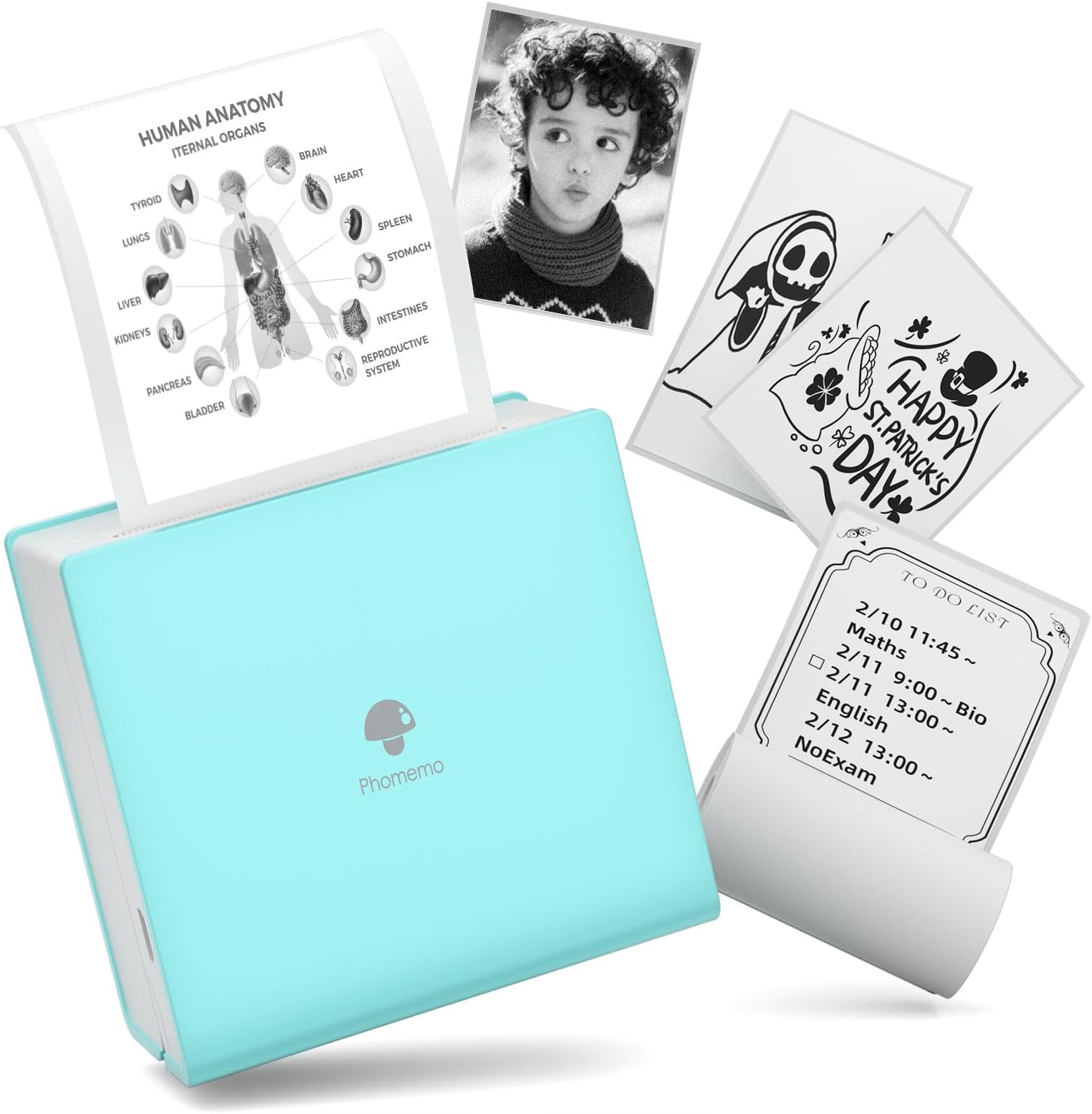 Mini Printer - Phomemo T02 Portable Sticker Printer - Thermal Print Pod ...