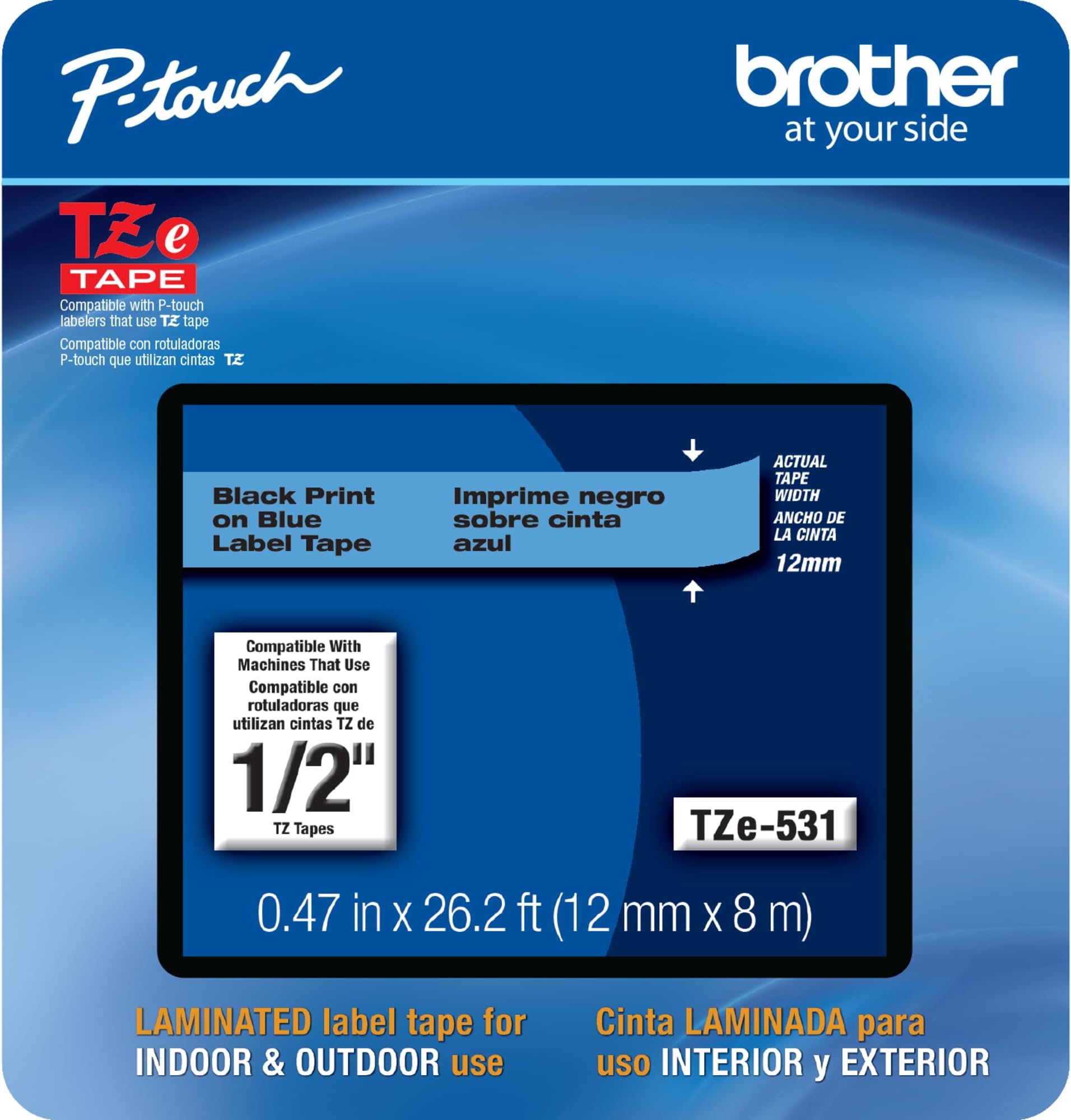 Amazon.com: Brother TZe-131 Labelling Tape Cassette, Black on Clear, 12 ...