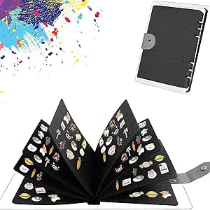 Amazon.com: Pin Display Book with 8 Pinfolio, A5 Enamel Pin Display for ...