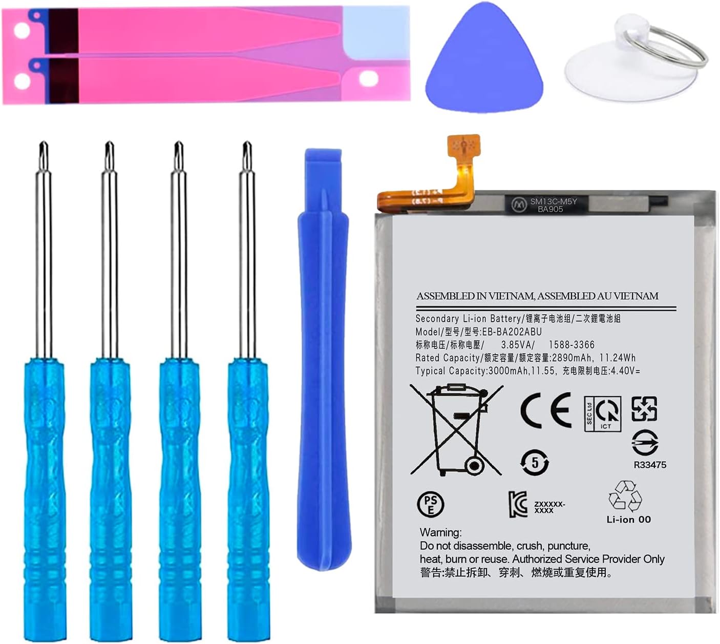 Amazon.com: Xeceor Galaxy A10E Battery, [Upgraded] 2890mAh New 0 Cycle ...