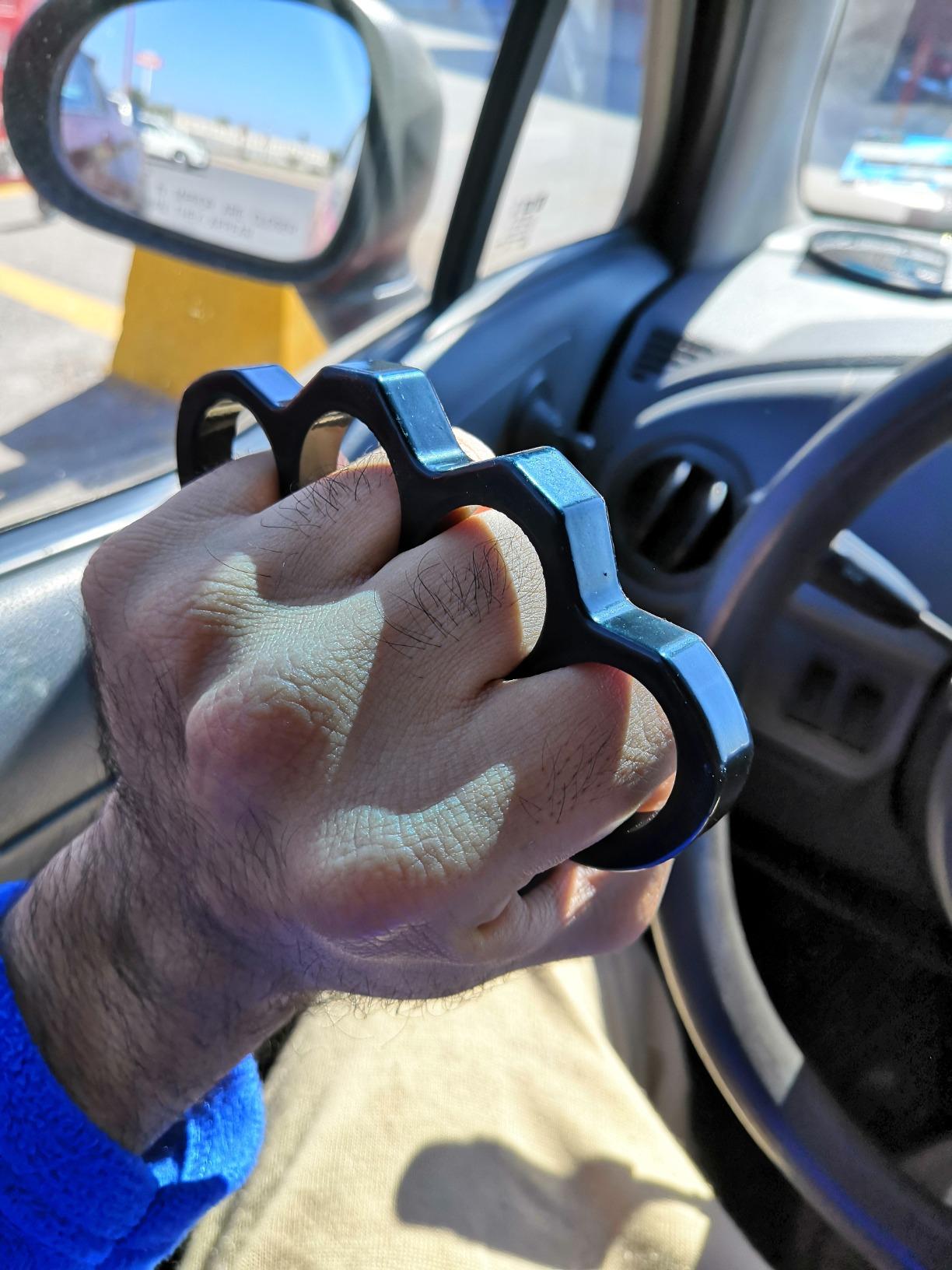 Boxer Manopla de Acero Sólido para Defensa Personal y Artes Marciales ...