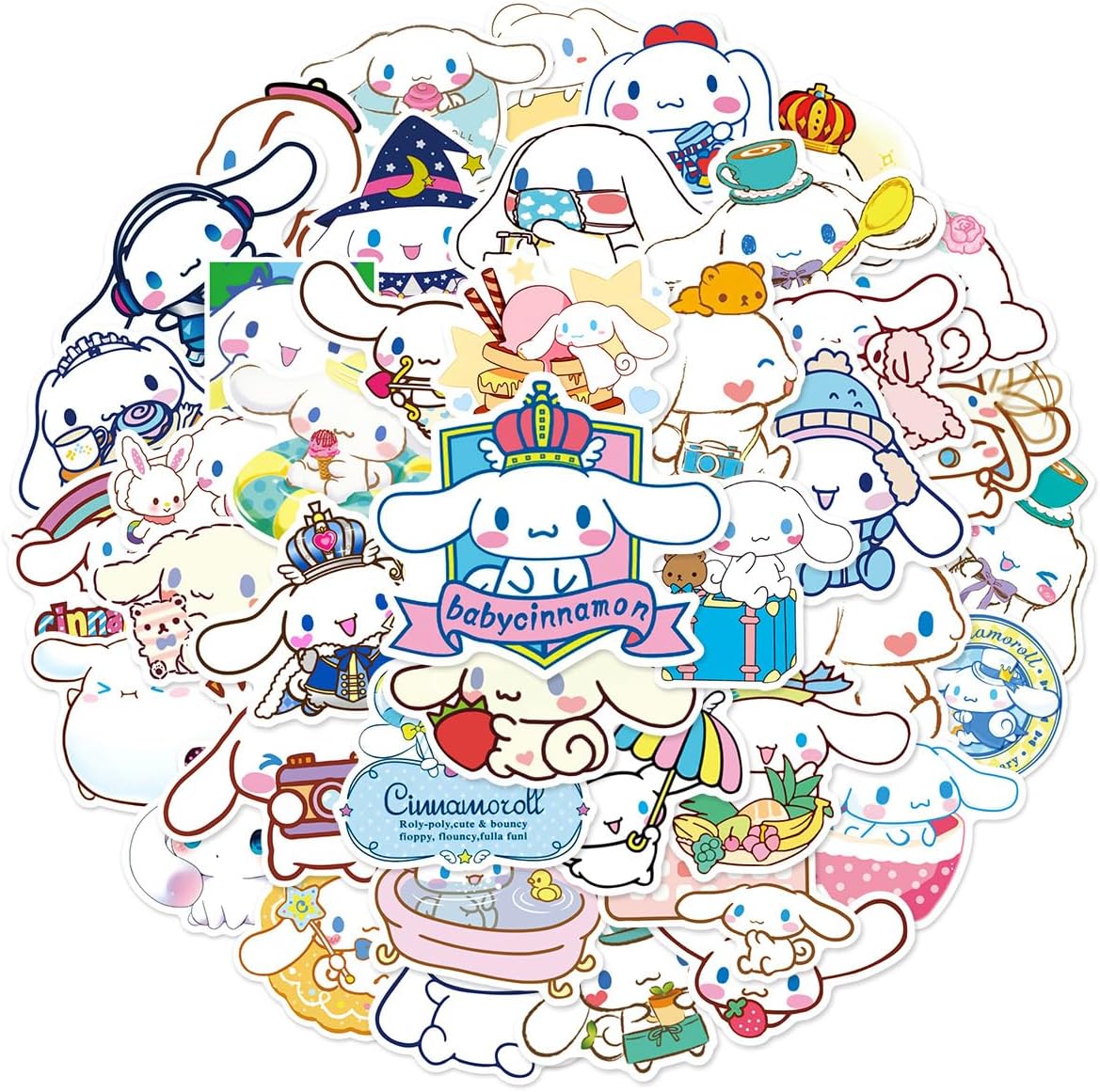 Cute Anime Cinnamoroll Stickers Set - Waterproof & Philippines | Ubuy