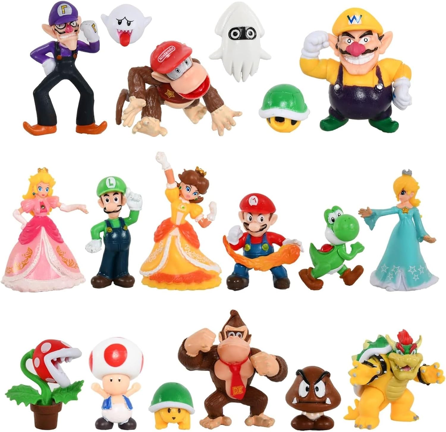 Amazon.com: 18 Pieces Figurine Set PVC Mini Anime Figure Figure Cute ...