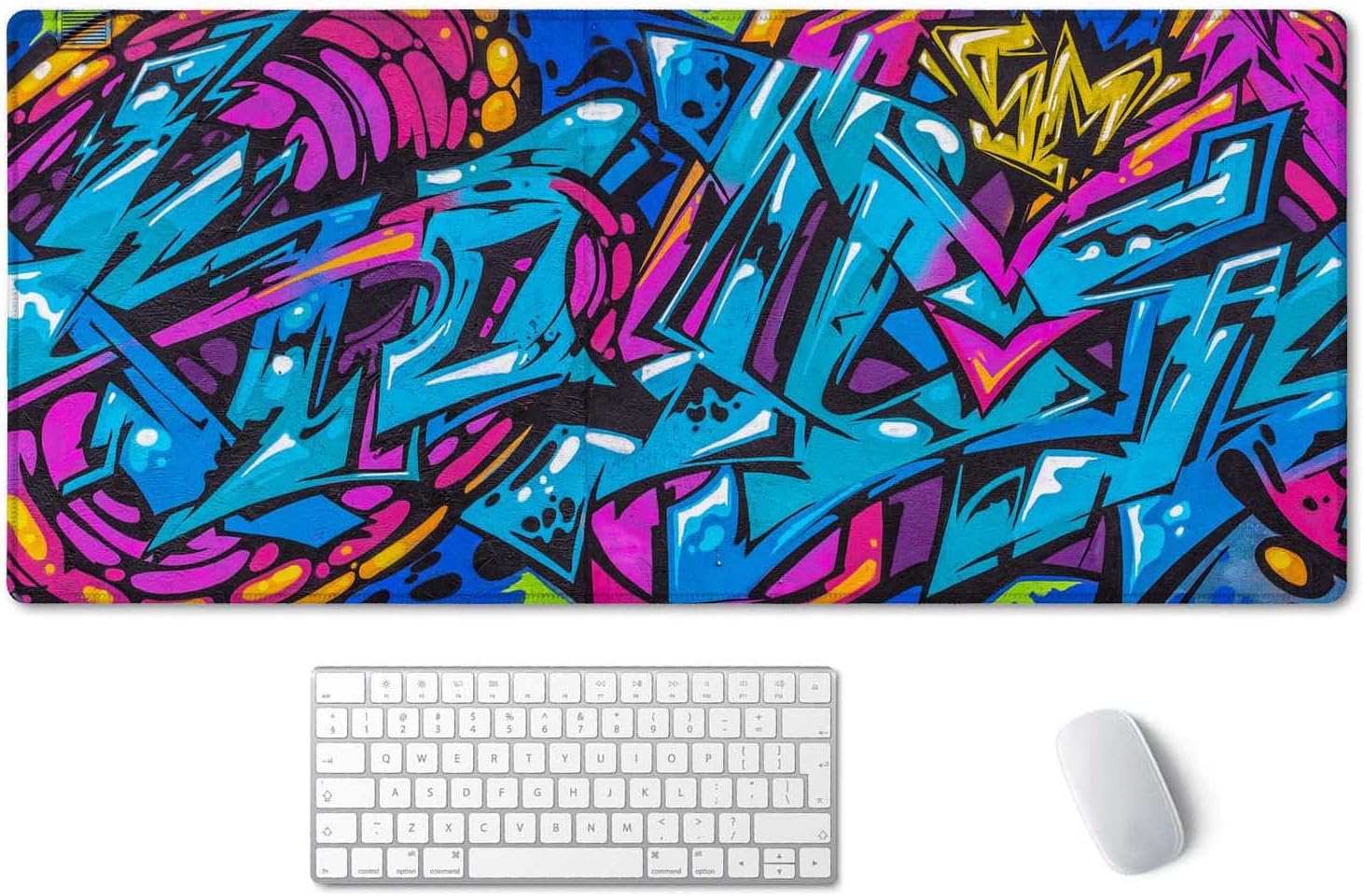 Amazon.com : JUST BREATHE Large Mouse Pad Man Cool Graffiti Street Art ...