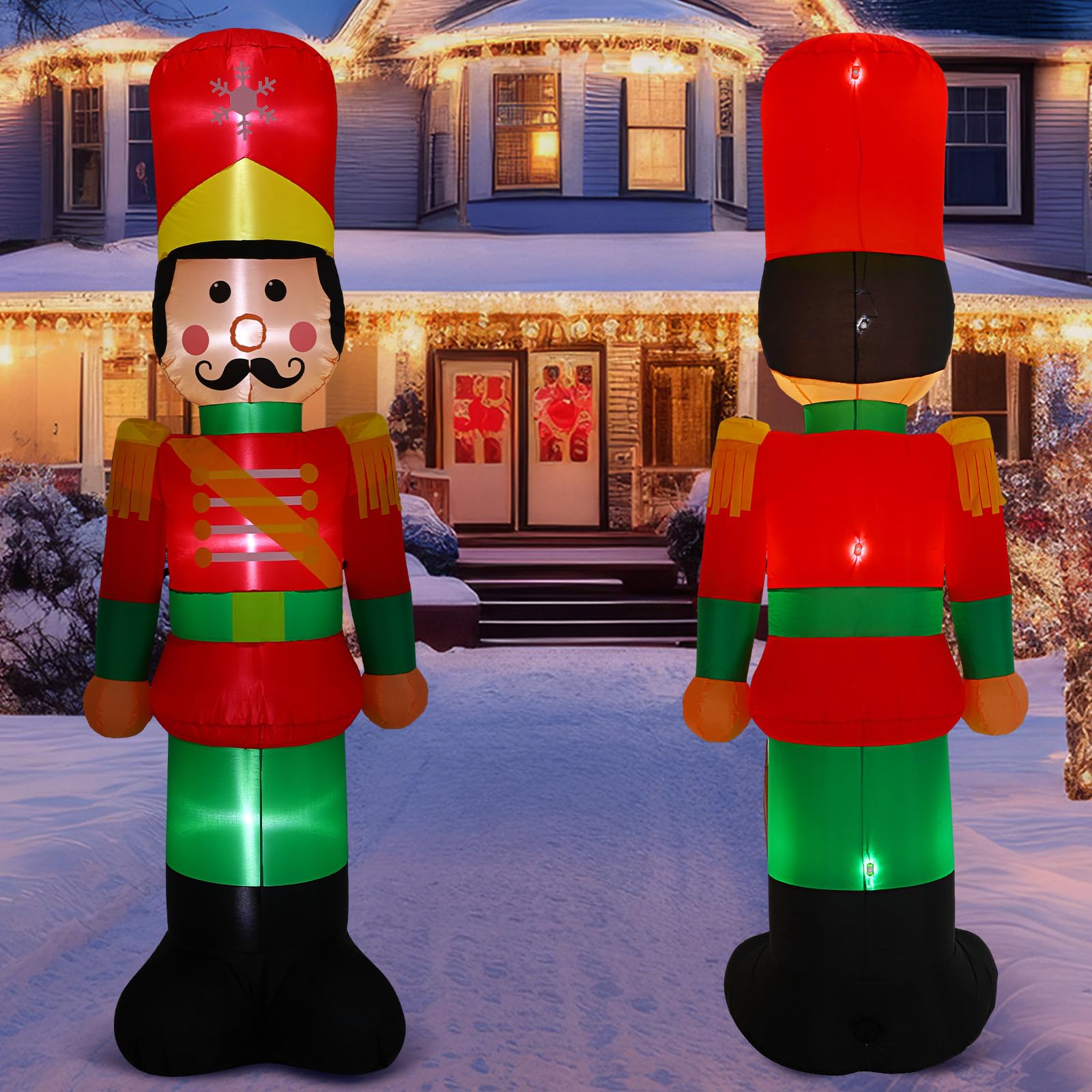Snapklik.com : 8 Ft Christmas Inflatable Nutcracker Large Nutcracker ...