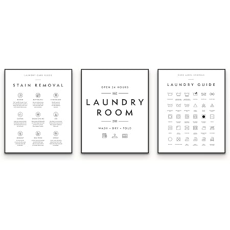 Amazon.com: Laundry Symbols Magnet for Easy Clothing Care - Laundry ...