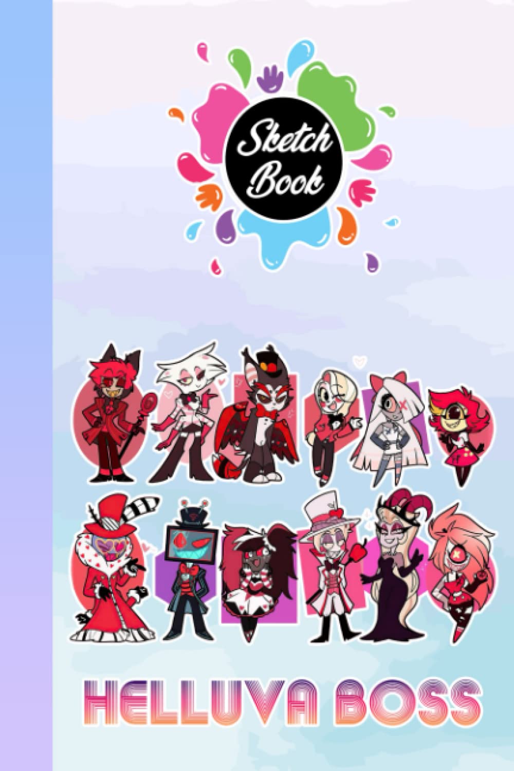 Helluva Boss Sketch Book Animated Series Merch Helluva Boss Large ...