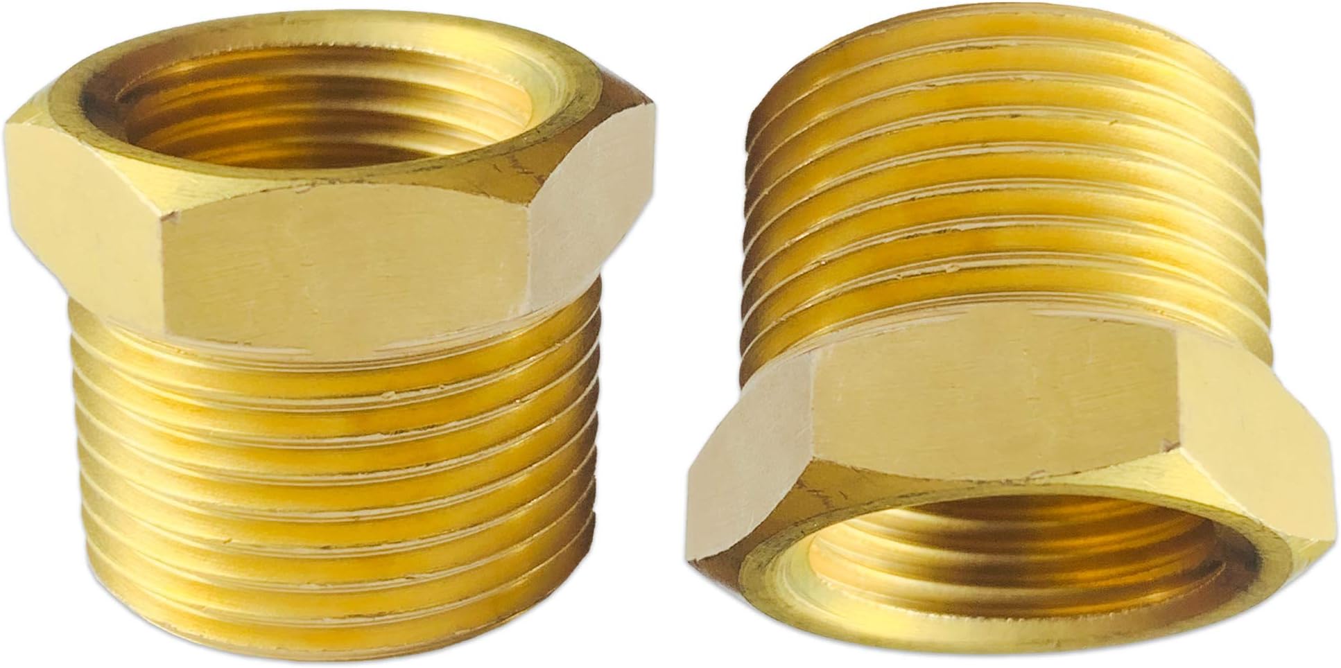 1/2 G Thread (BSP) Female to 1/2 NPT Male Connector, Brass BSP to NPT ...