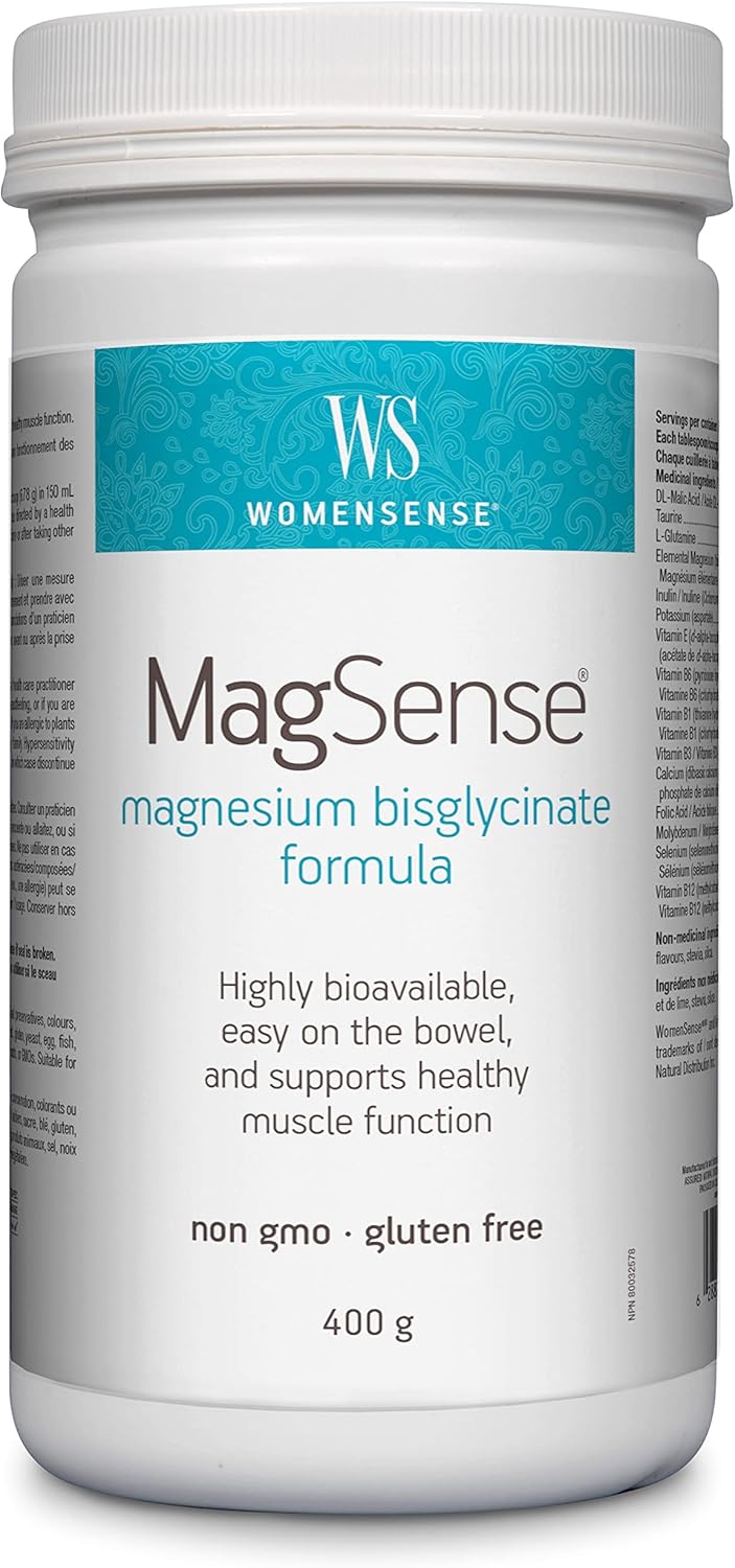WomenSense MagSense, 400g, Magnesium Bisglycinate powder formula ...