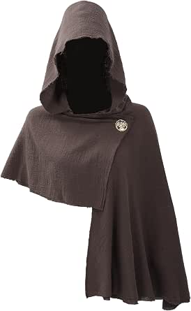 Amazon.com: HidmFaw Post Apocalyptic Cowl Cloak Medieval Cosplay Hooded ...