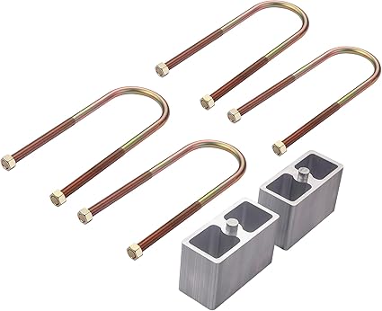 Amazon.com: Universal Leaf Spring Lowering Block Kit- 2inch,2-1/2" Wide ...